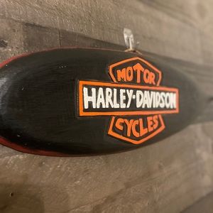 Harley-Davidson | Wall Decor | Hand Carved And Painted Harleydavidson ...